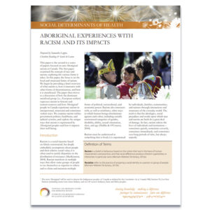 Aboriginal Experiences with Racism and its Impacts - CSSSPNQL